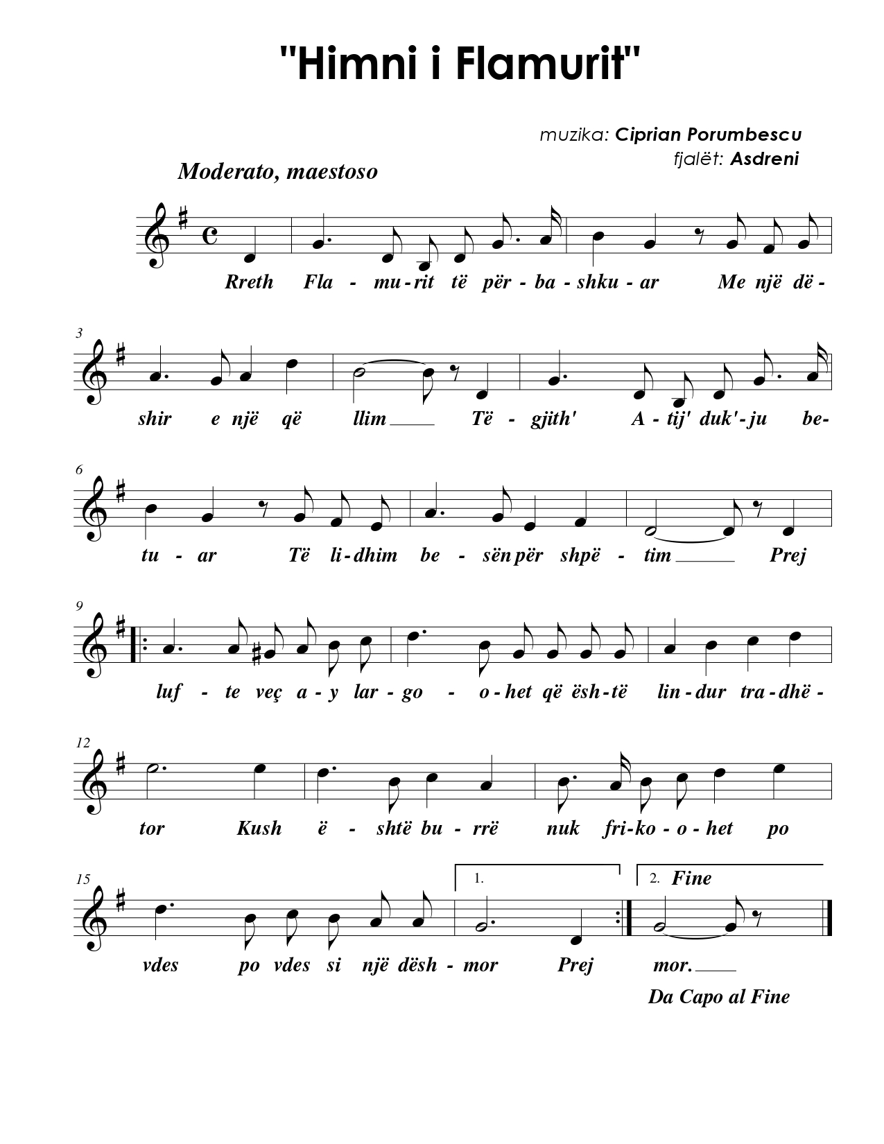 Himni Kombëtar – Vasil Tole